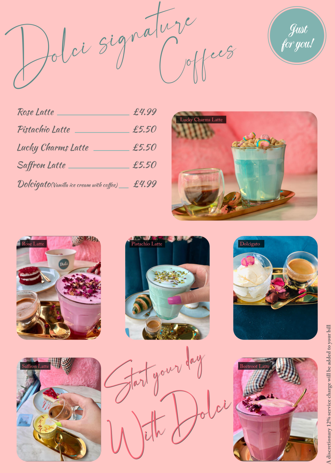 Menu - Dolci Cafe