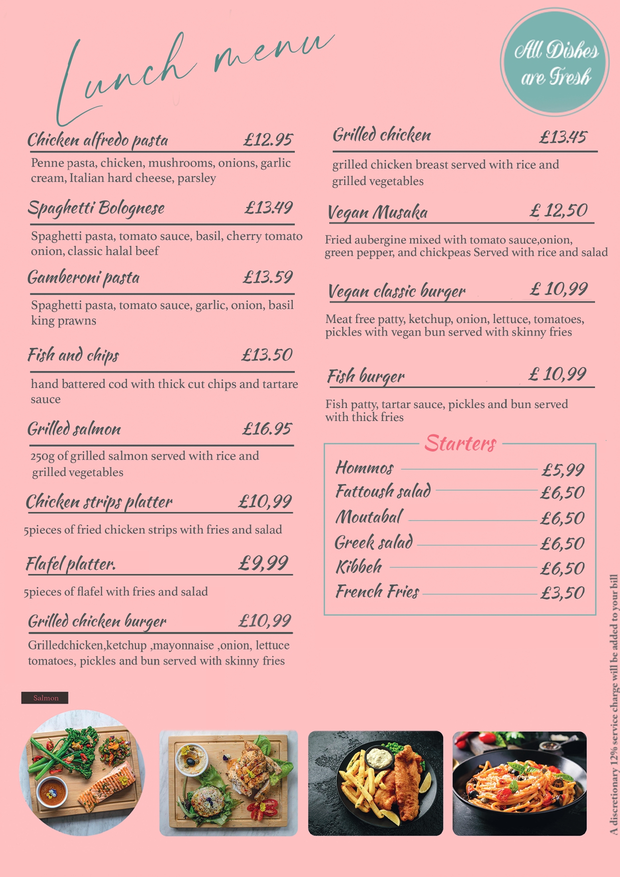 Menu - Dolci Cafe