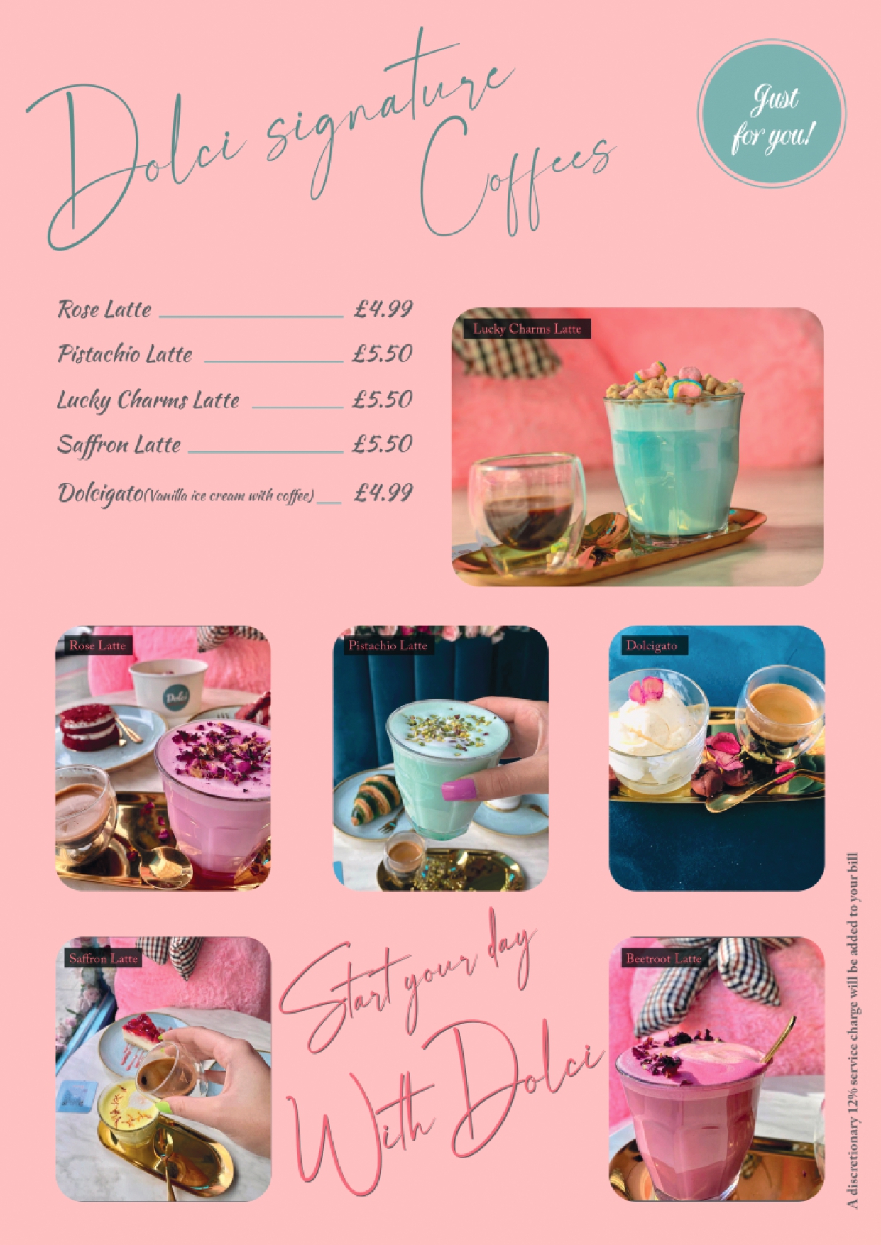 Menu - Dolci Cafe
